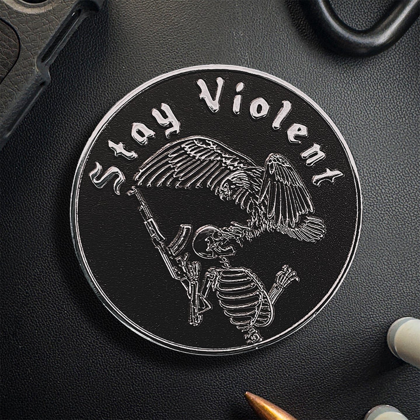 Stay Violent | Metal coin