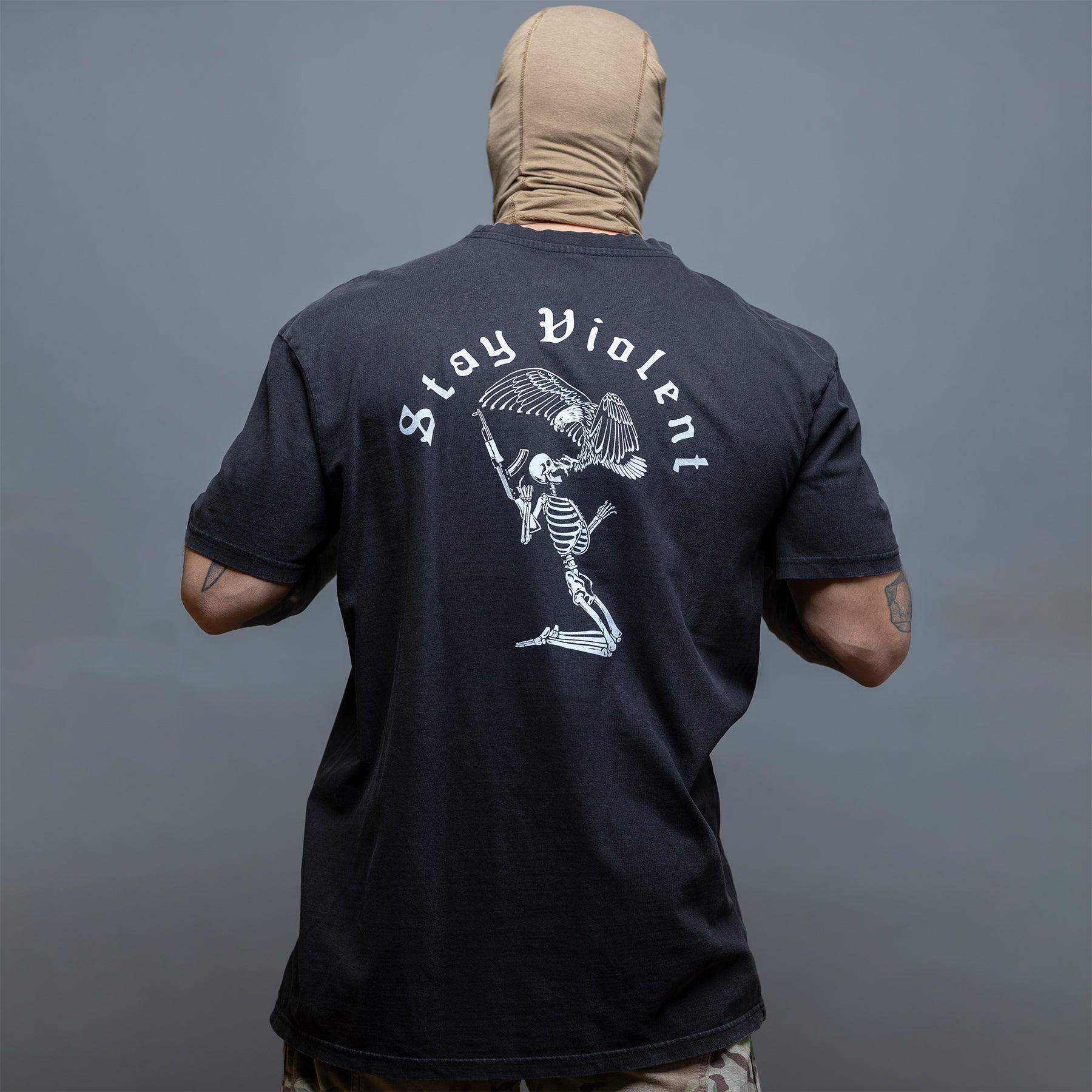 Stay Violent Oversized Shirt | Streetwear with Gym Edge