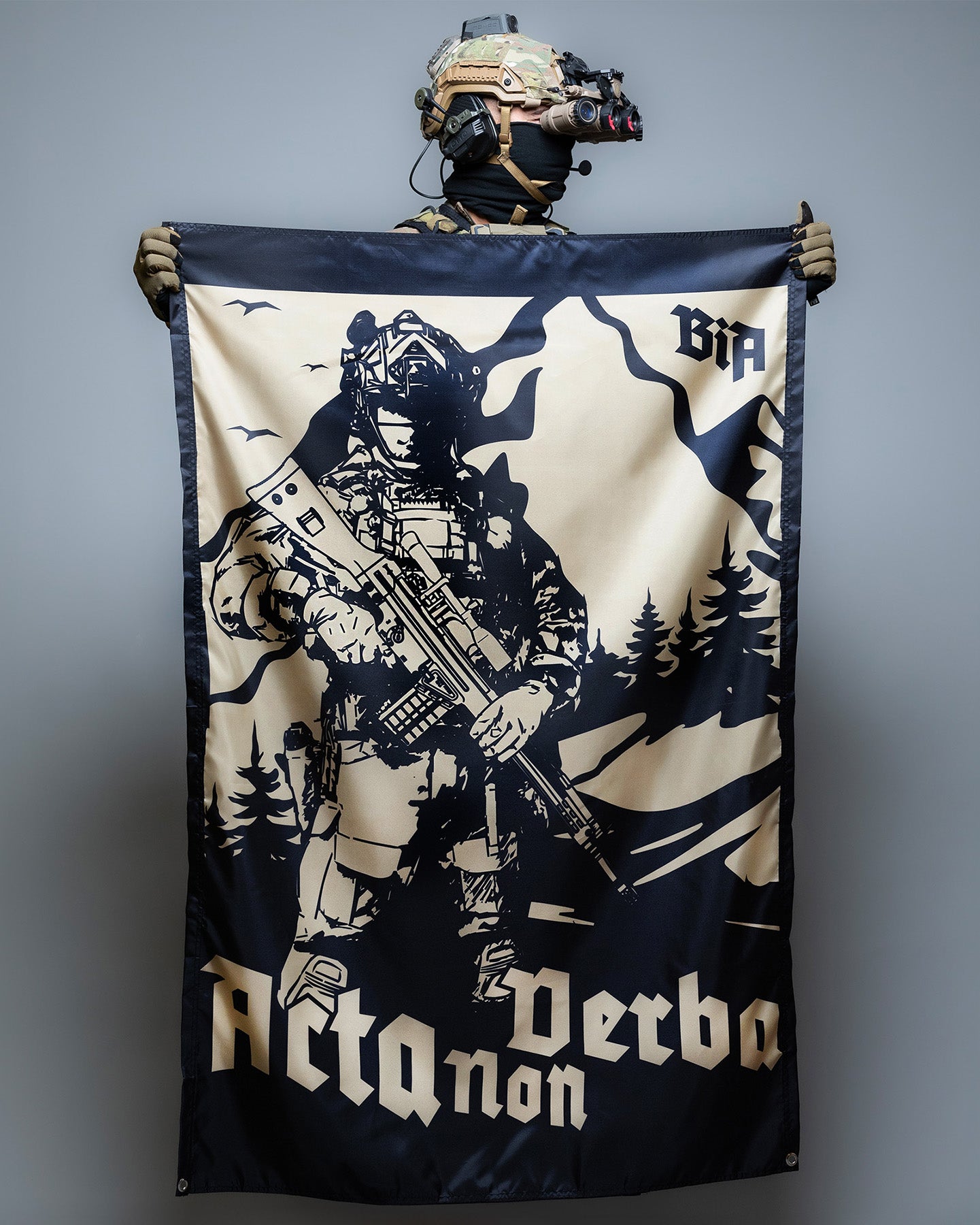 Acta non Verba | Military Mindset Flag