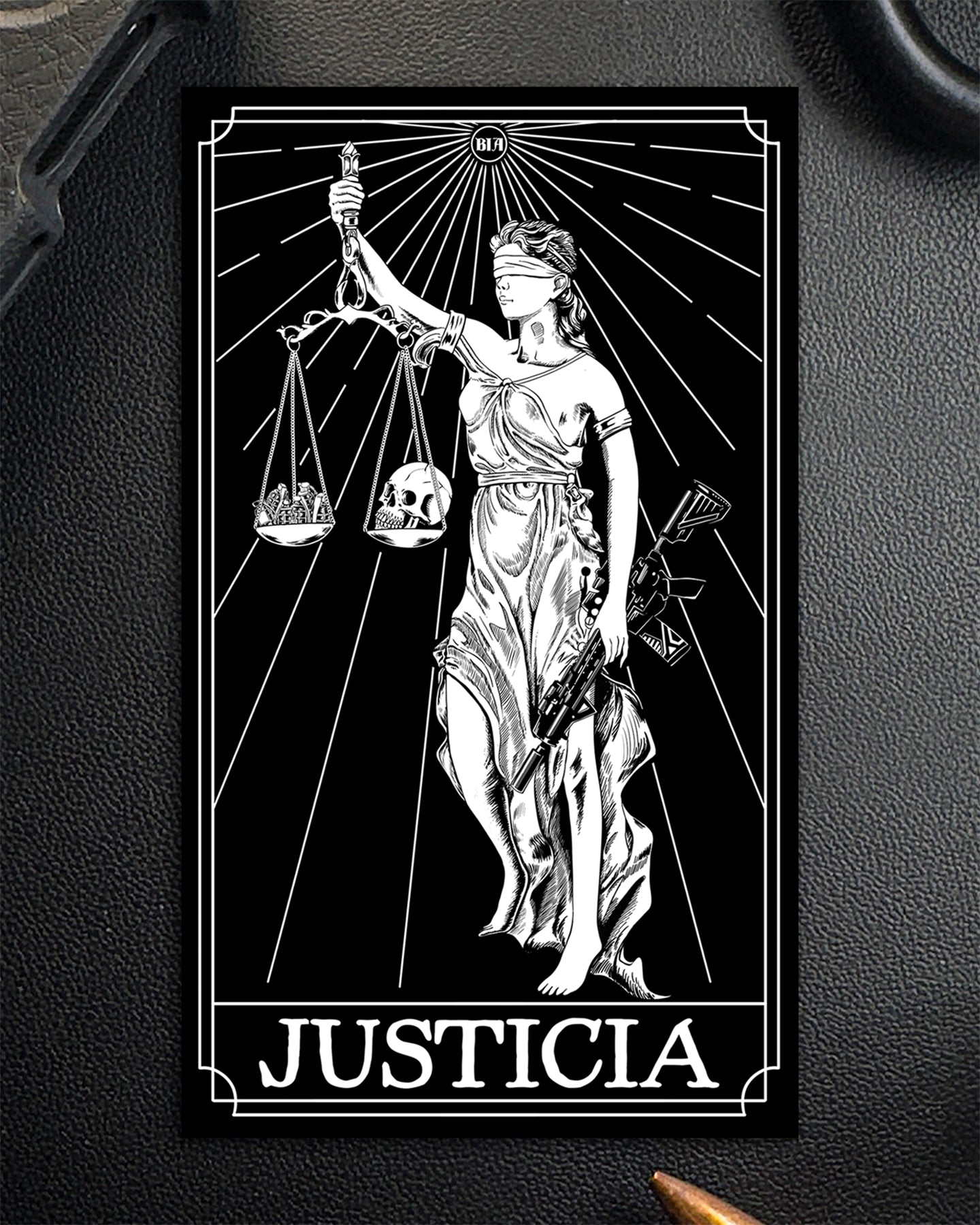 Justicia | Sticker with vinyl print