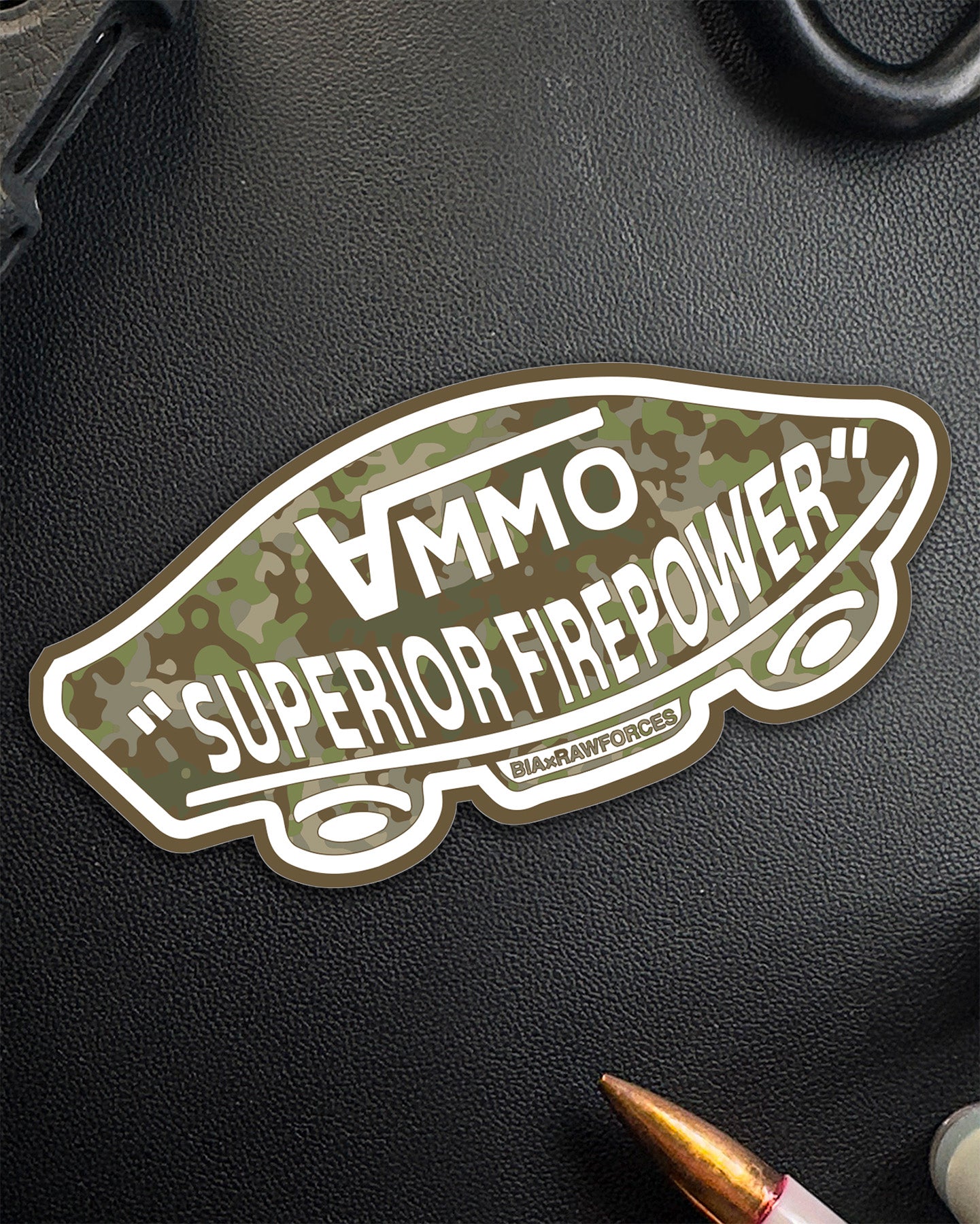 Ammo Superior Firepower | Military-style sticker